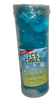 REUSABLE ICE CUBES ~ 20 Count ~Blue | eBay