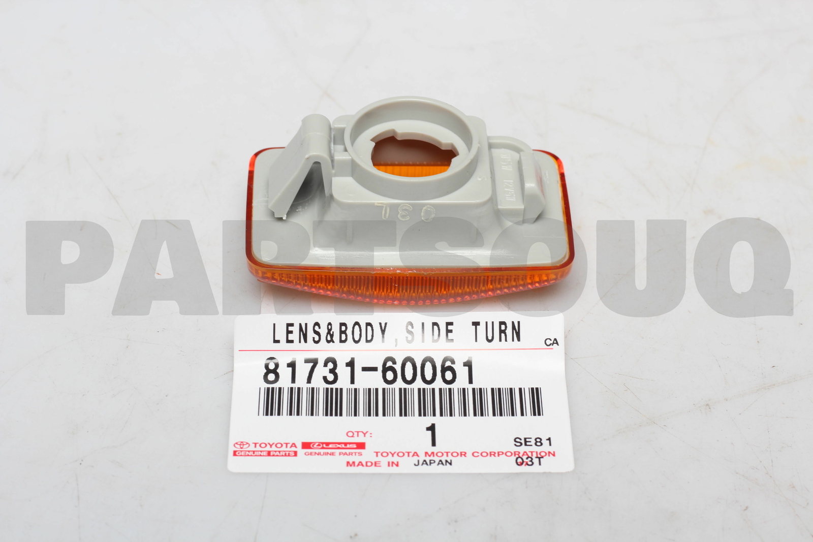 8173160061 Genuine Toyota LENS, SIDE TURN SIGNAL LAMP, RH/LH 81731 ...