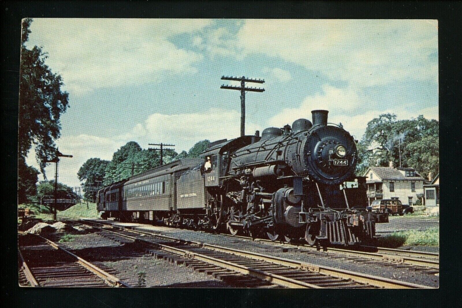 Train Railroad postcard State Yorktown Heights NY New York Central ...