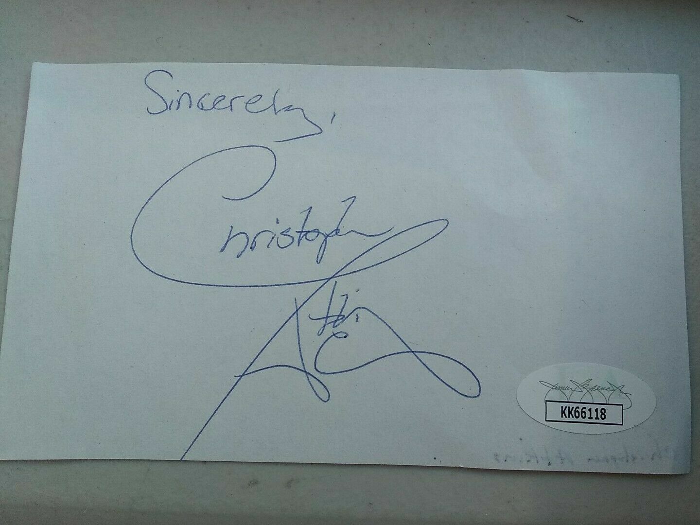 Signed Christopher Atkins Cut AUTOGRAPH The Blue Lagoon Playgirl JSA ...