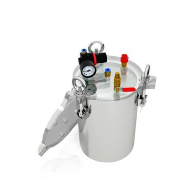 Stainless Steel Dispenser Pressure Tank Fluid Dispensing Bucket Storage ...