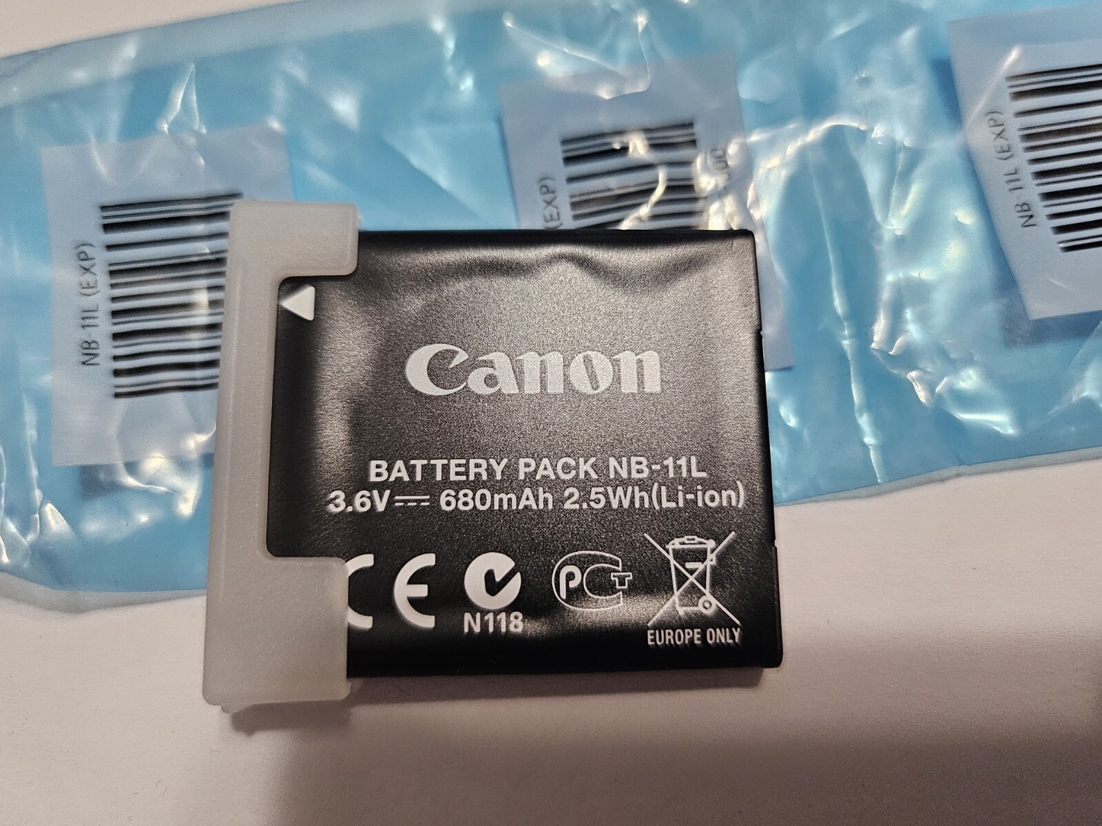 Pack of 2 Genuine OEM Canon NB-11L 3.6V 680mAh 2.5Wh Li-Ion Battery See ...