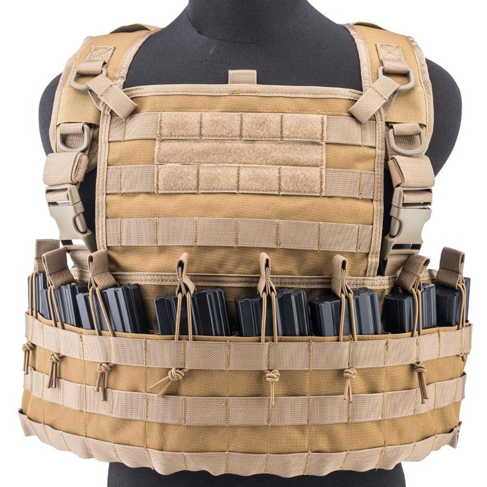 Breathable Chest Rig Tactical Adjustable Magazines Carrier Harness ...