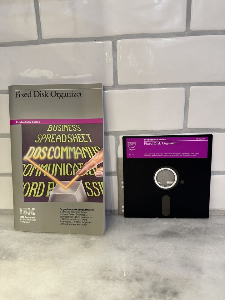 IBM Fixed Disk Disk Organizer for the IBM PC Floppy Disk - Productivity ...