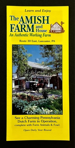 2000 Lancaster PA Authentic Working Amish Farm & House Vintage Travel ...