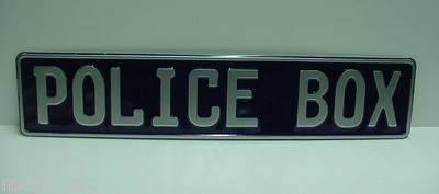 police box who custom metal aluminum sign house number doctor tardis | eBay