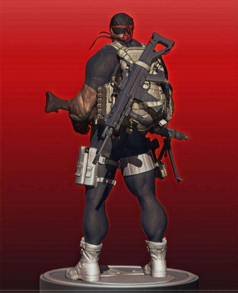 Punisher Armoury Resin Sculpture Statue Model Kit Unpainted/Unassembled ...