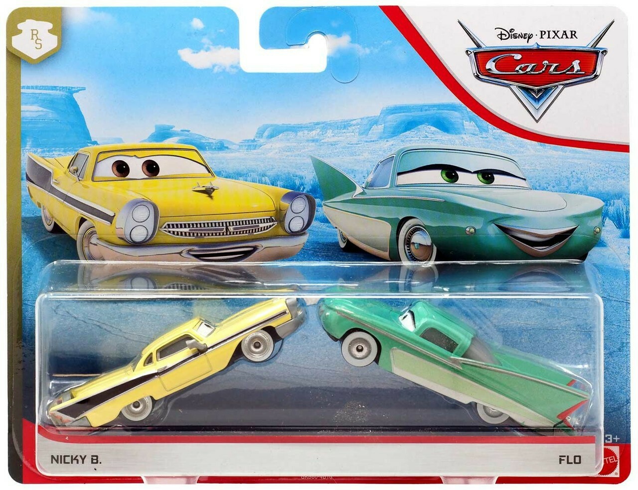 DISNEY PIXAR CARS NICKY B. FLO RADIATOR SPRINGS ,2020 2 PACK- NEW ...