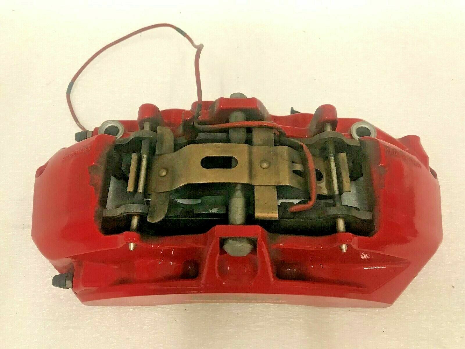 FERRARI 458 ITALIA SPIDER DRIVER LEFT BRAKE CALIPER WITH PADS RED OEM ...