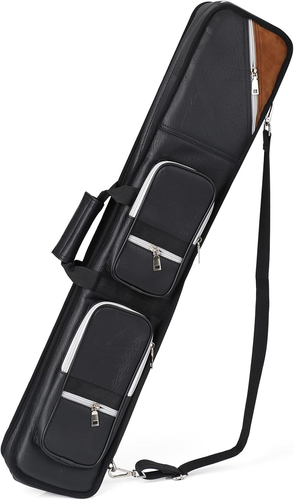 4X8 Pool Cue Case Billiard Stick Carrying Case Leatherette Soft Cue Bag ...