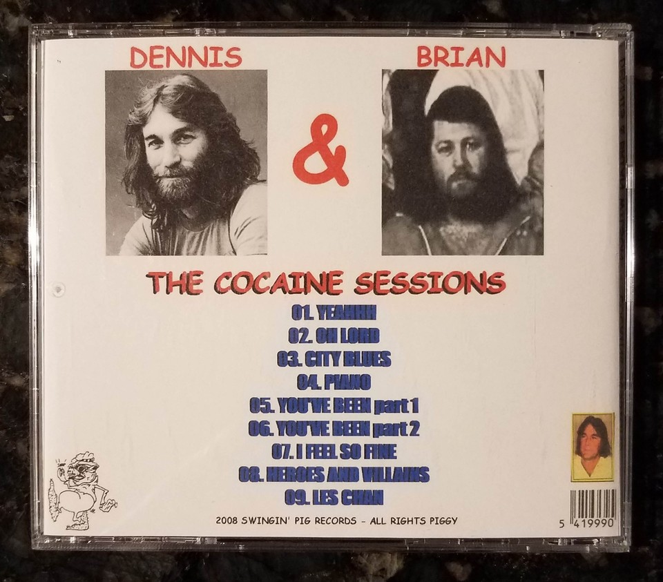 The Beach Boys Brian & Dennis Wilson The 1981 Cocaine Sessions CD | eBay