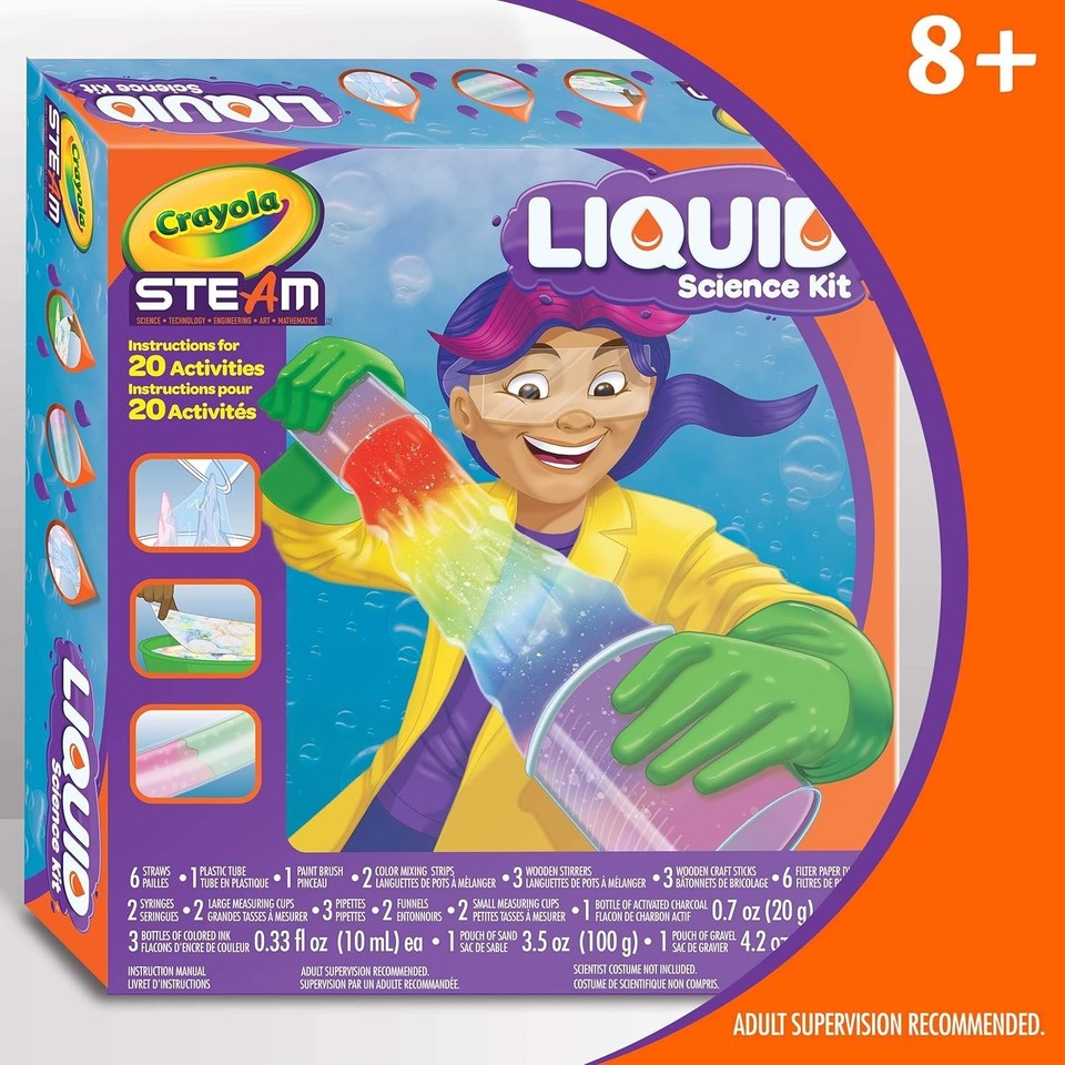 Crayola Liquid Science Kit for Kids, Water Experiments, Educational Toy ...