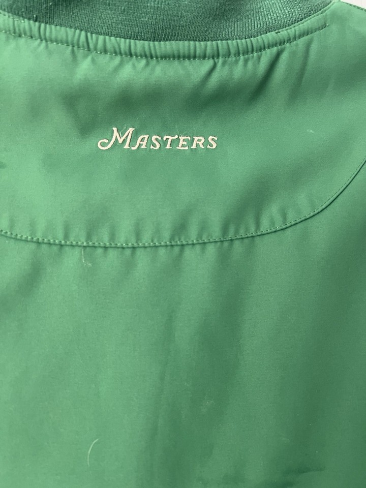 Masters Golf Collection Pullover Windbreaker Green Vest Augusta Logo | eBay