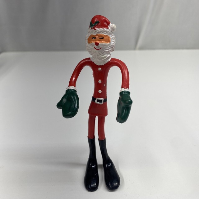 Vintage Bendable Bendy Santa Claus 1979 Amscan Hong Kong Harrison New ...