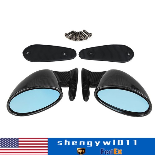 F1 Style 2Pcs/Set Racing Car Side Wing Rear View Mirrors Carbon Fiber ...