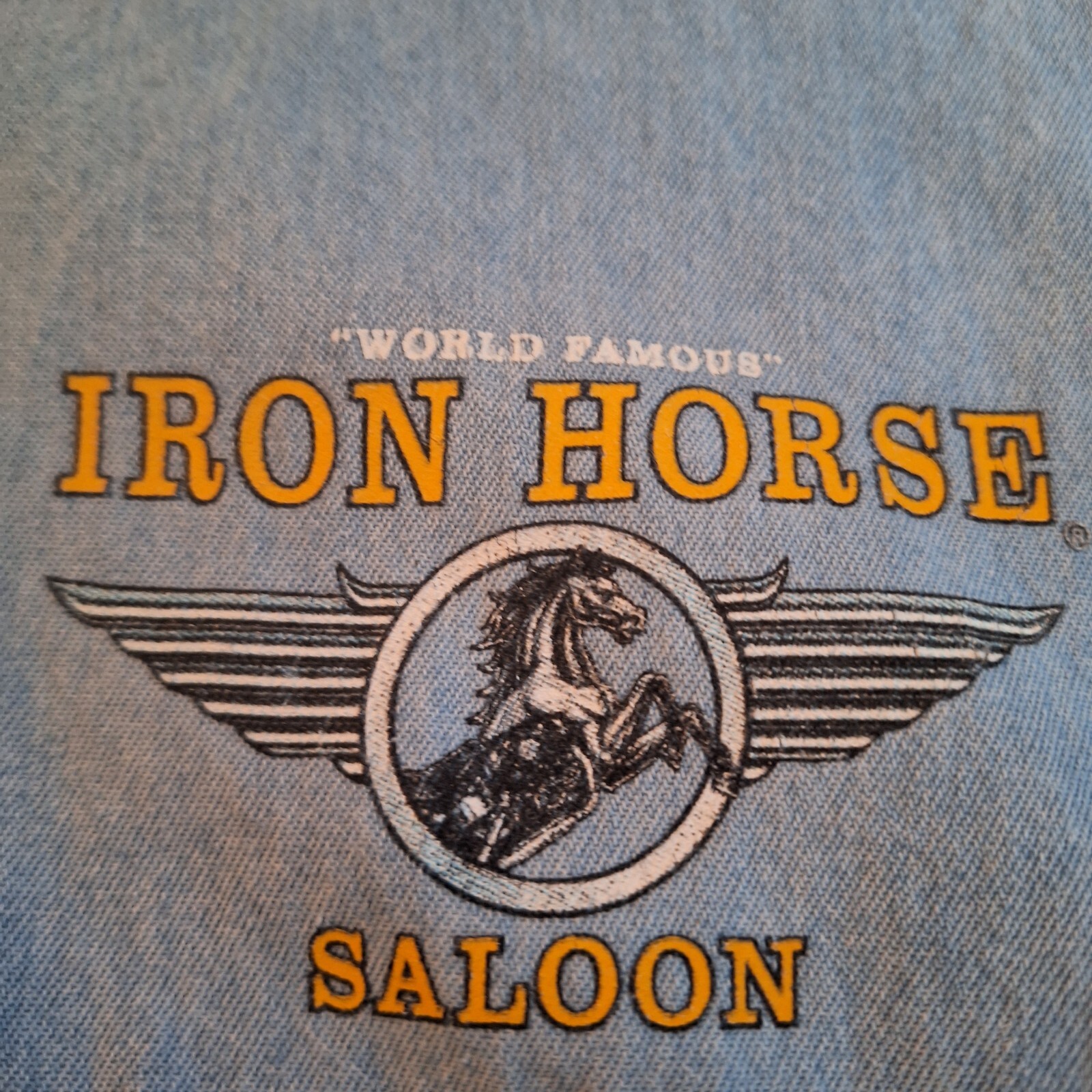 Men's World Famous Iron Horse Saloon Cut Off Denim Sh… - Gem