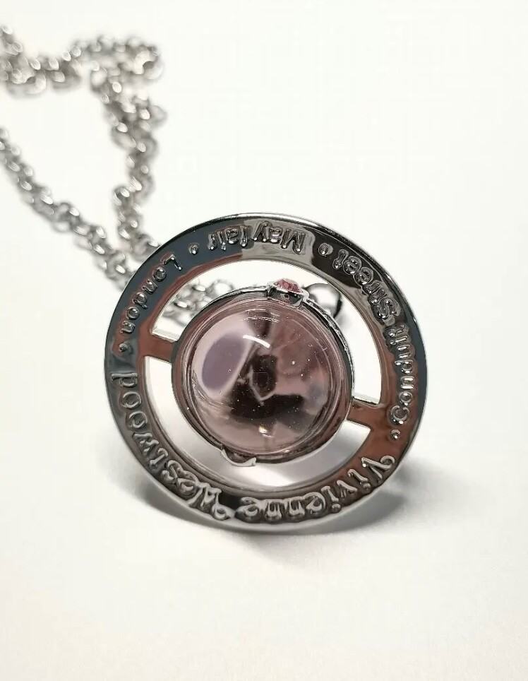 Vivienne Westwood Small Orb Necklace Pink x Silver Japan | eBay Vivienne Westwood Small Orb Necklace Pink x Silver Japan | eBay
