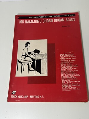 Remick Music - Music For Everyone - 195 Hammond Chord Organ Solos - #23 ...