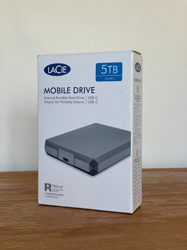 LaCie Mobile Drive 5TB External Hard Drive Portable HDD Space Gray USB ...