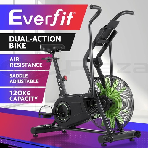 Everfit Air Bike Dual Action Exercise Bike Fitness Equipment Home Gym ...