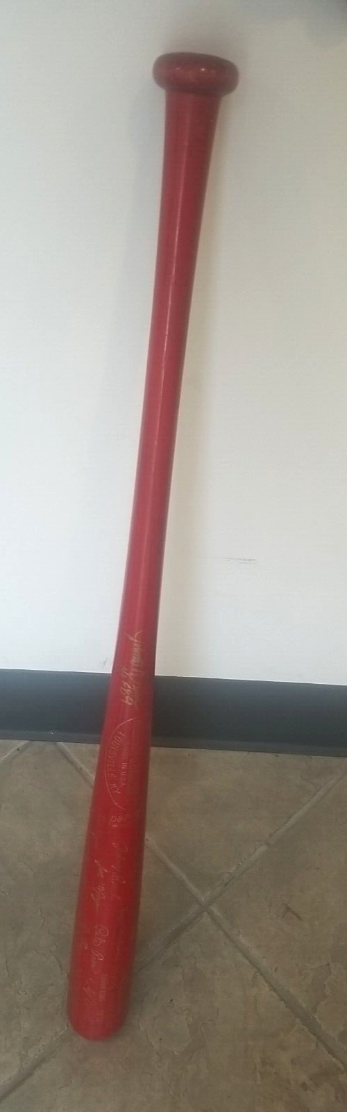 JOHNNY BENCH AUTOGRAPH VINTAGE 1973 VINTAGE RED BASEBALL BAT CINCINNATI ...