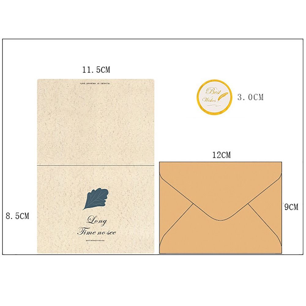 Best Wishes Envelope Greeting Card Message Card Valentine's Day | eBay