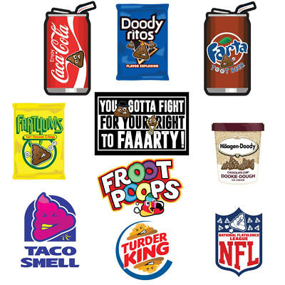Junk Food Doody Stickers Series 3 Poop Emoji Novelty Funny Humor You ...