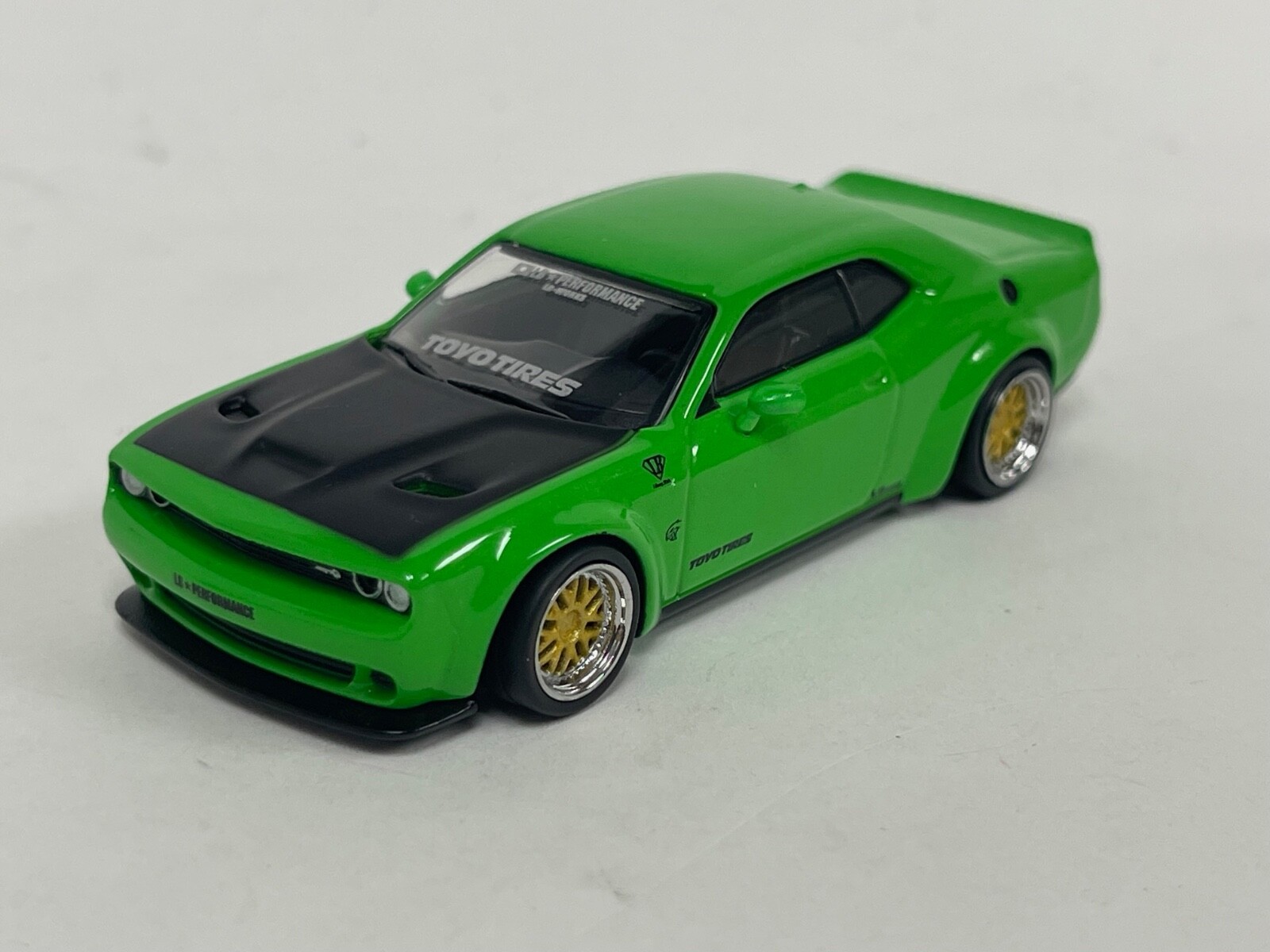 1/64 TARMAC Global 64 Dodge Challenger SRT Hellcat LB Works in Green | eBay
