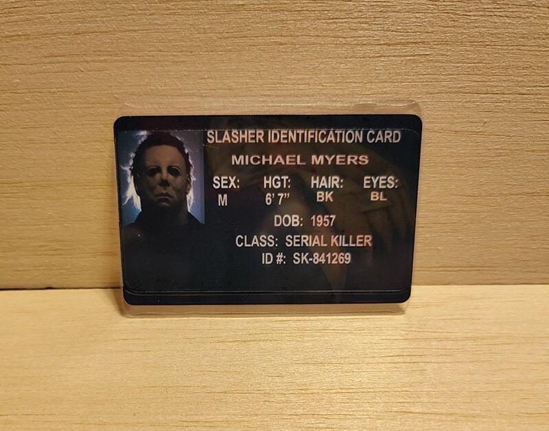 Halloween Michael Myers Slasher Identification ID Card | eBay