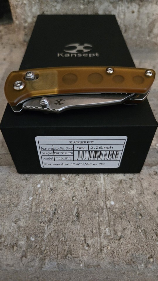 Kansept Little Main Street Bar Axis Lock Small EDC Knife Case Kizer ...