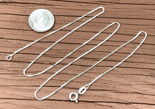 17.75” Vintage Italy 925 Cube / Box Chain Necklace Sterling Silver | eBay