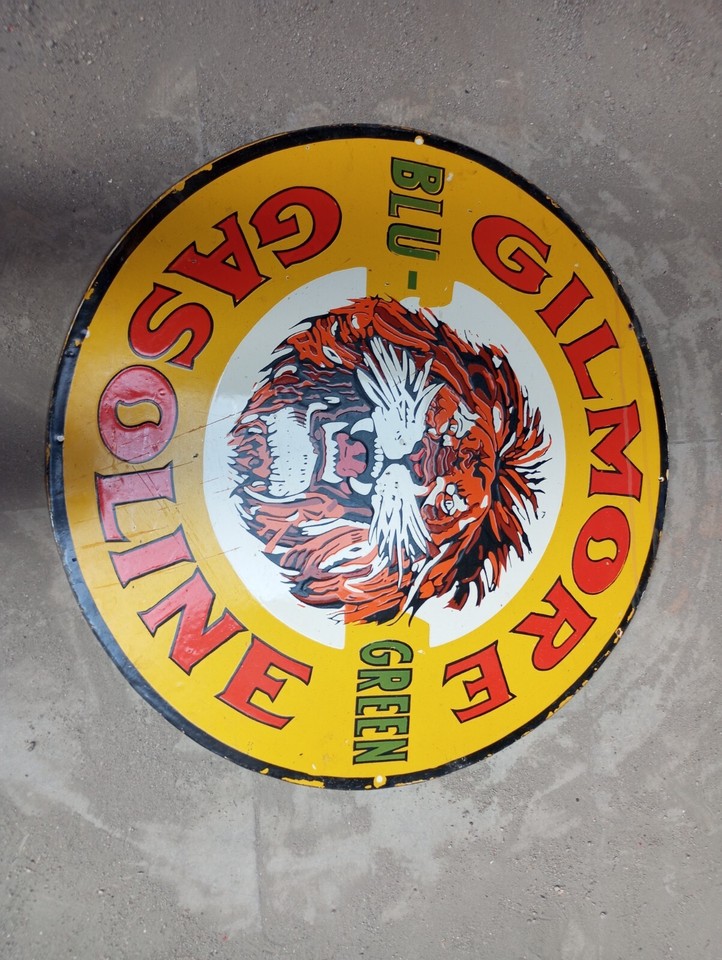 GILMORE PORCELAIN ENAMEL SIGN SIZE 30" INCHE | eBay