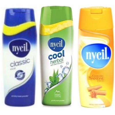 Nycil Classic -Herbal - Sandal Soothing & Cooling Prickly Heat Powder ...