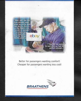 BRAATHENS SAFE NORWAY BOEING 737-500 BUSINESS CLASS BEST & BACK ...