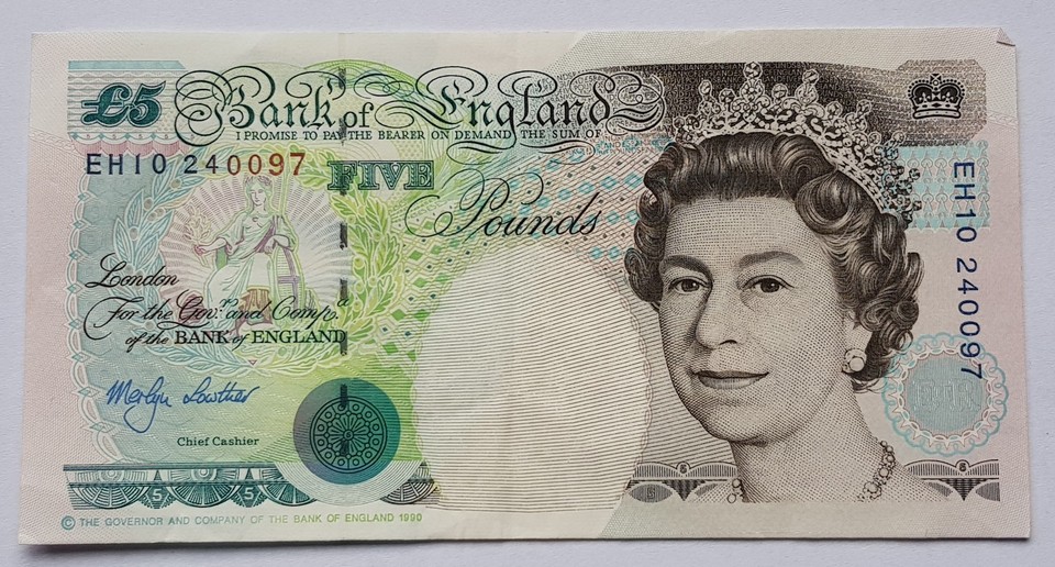 OLD BRITISH BANK NOTES 10 SHILLINGS ONE POUND £1 FIVE POUNDS £5 CHOOSE ...