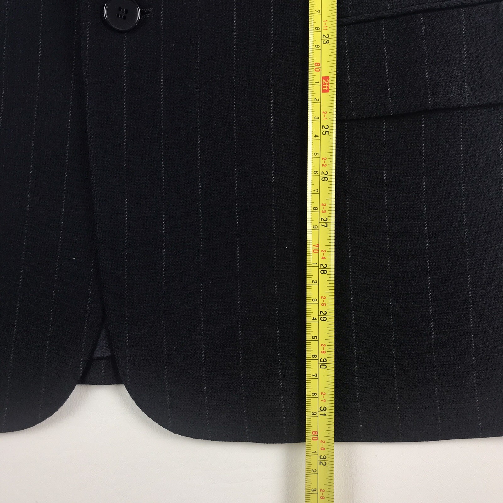 Calvin Klein Dillards Mens Suit 2 Piece Black Striped… - Gem