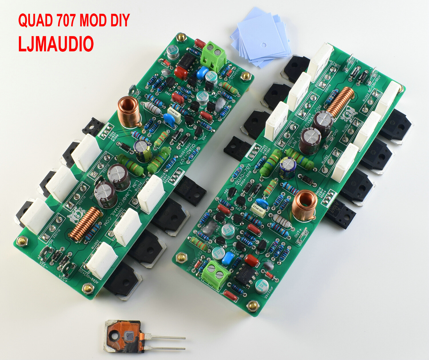 Imitation MOD DIY QUAD707 Classic Mono/Dual Amplifier Board 2SD718*6 | eBay