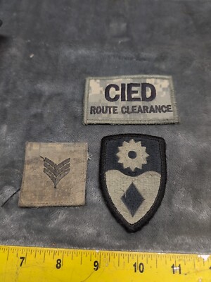 US Military Route Clearance CIED Route ACU Print Theatre Made Patch OIF ...