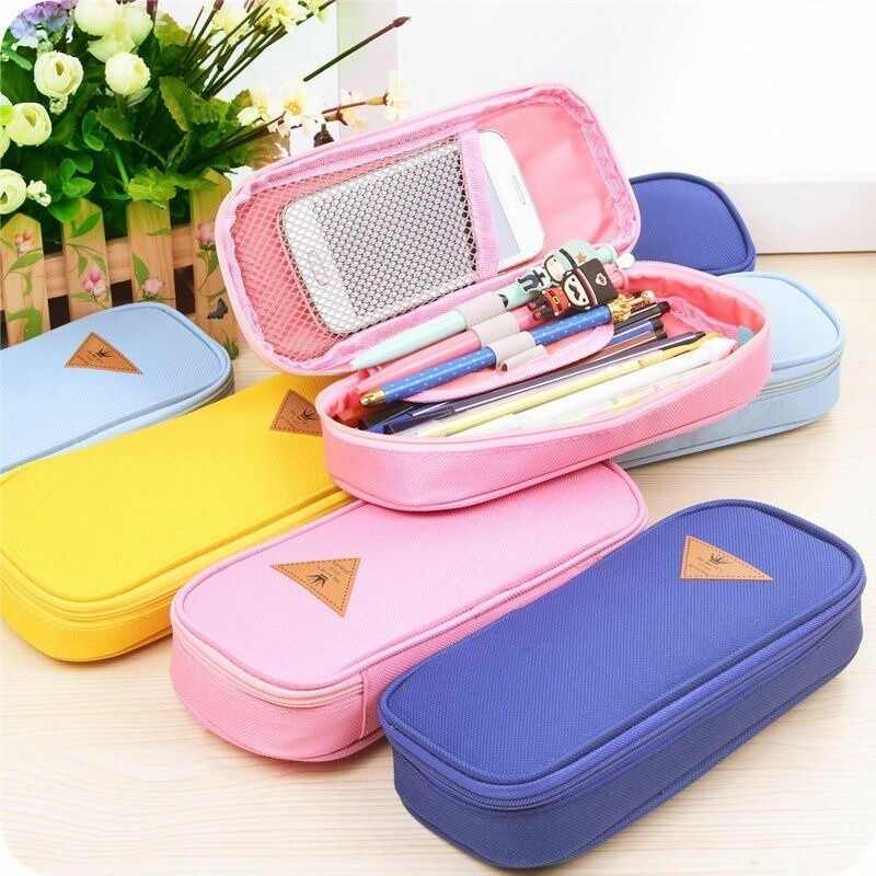 Cute Pencil Case Pen Box School Stationery Cosmetic Bag Large Capacity ...