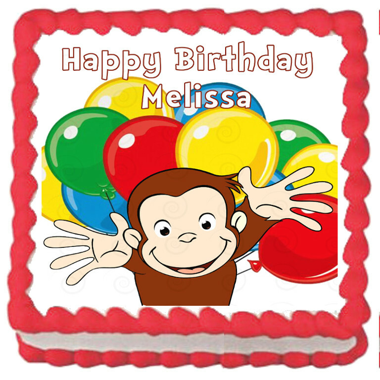 CURIOUS GEORGE Edible cake topper image decoration | eBay