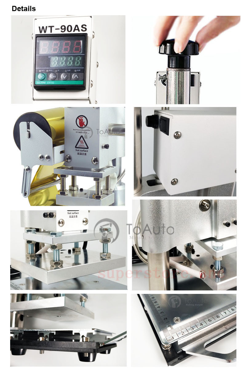 Hot Foil Stamping Machine For Leather Shoes Insole Embossing ...