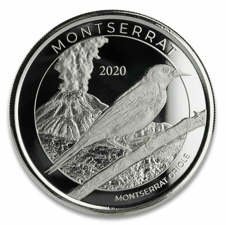 2020 1 oz Montserrat Oriole .999 Silver Coin (BU) 1 oz Silver Coin # ...