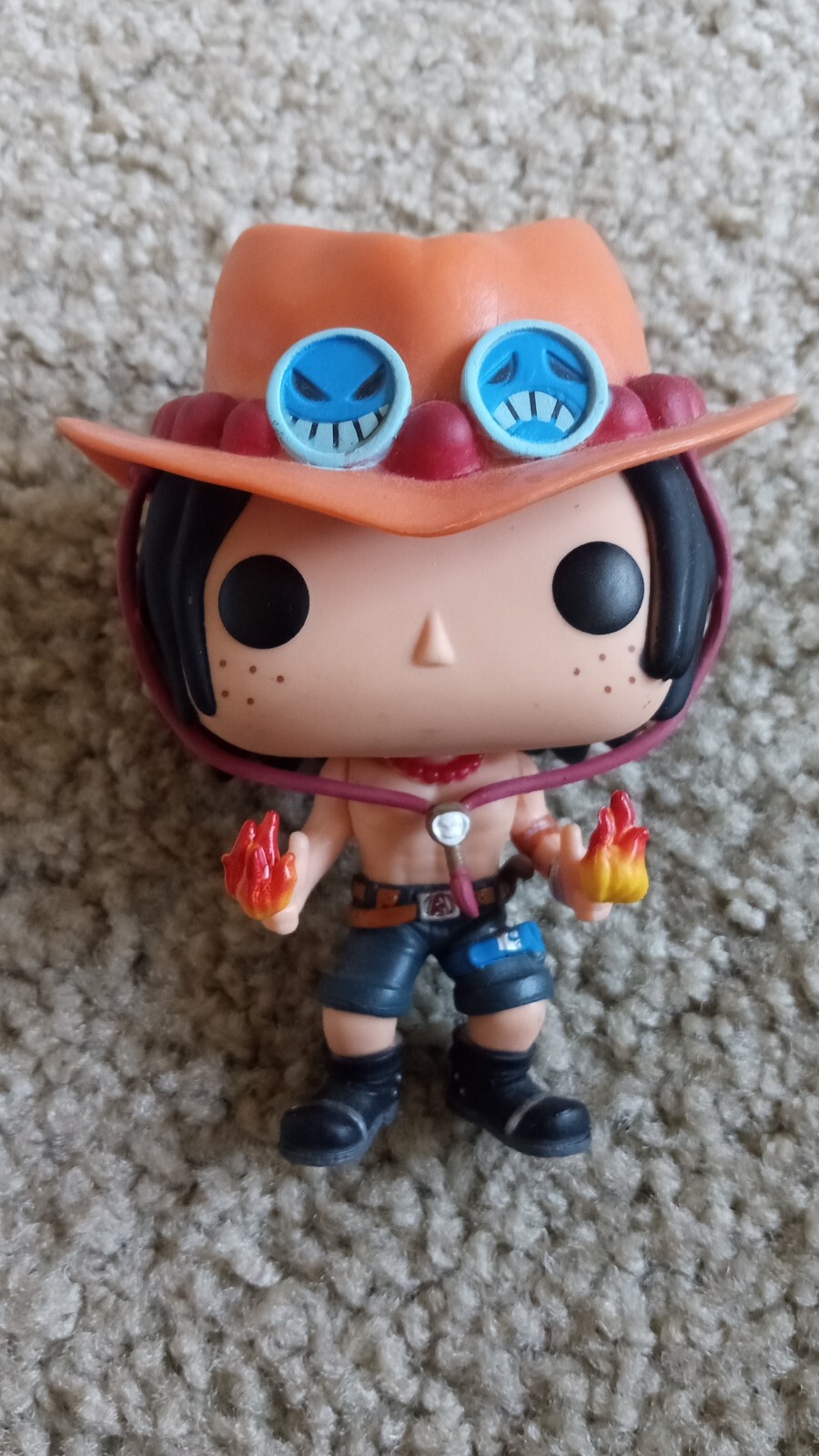 One Piece - Portgas D. Ace Funko Pop Figure (NO BOX, LOOSE POP) #100 | eBay
