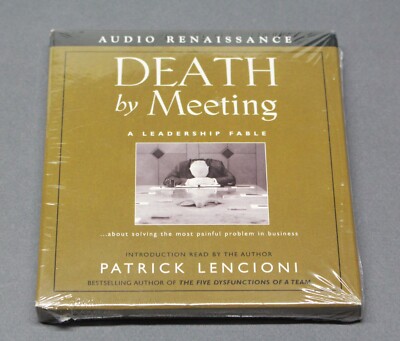 Death by Meeting A Leadership Fable by Patrick Lencioni Sealed 4 CD ...