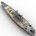 Custom MOC-37260 IJN Battleship Ship 8717 Parts 1:200 Scale Building ...
