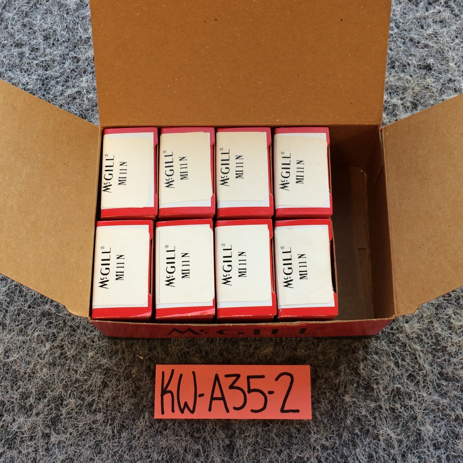 Lot of 8 McGill MI 11 N Inner Races for Needle Roller Bearing 11/16" ID ...