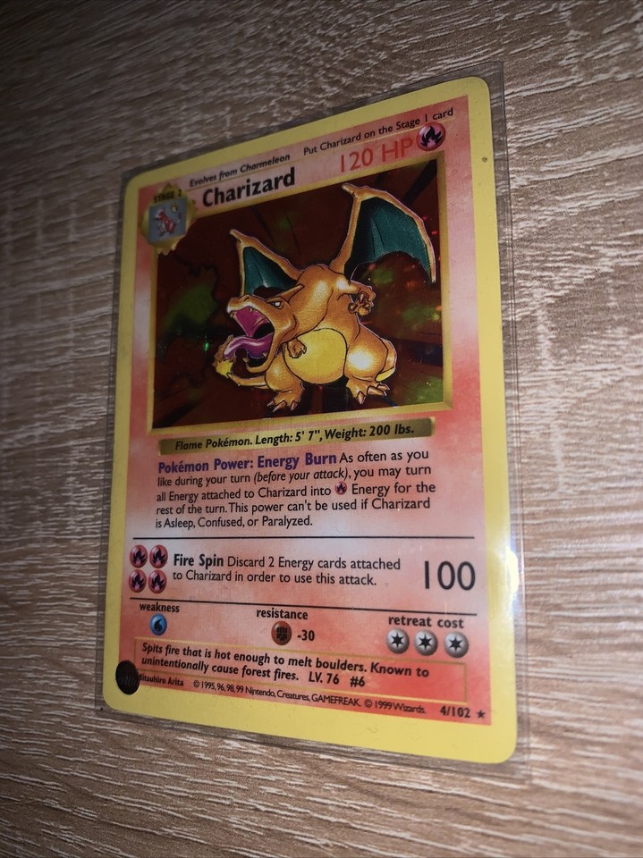 Green Wing Charizard Base Set: Limited Edition, 2nd Printing ...