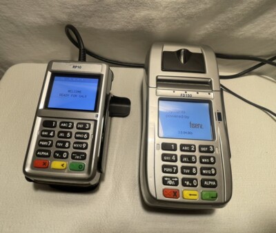 First Data FD150 Credit Card Machine with RP10 PINpad & FD150 Manual ...