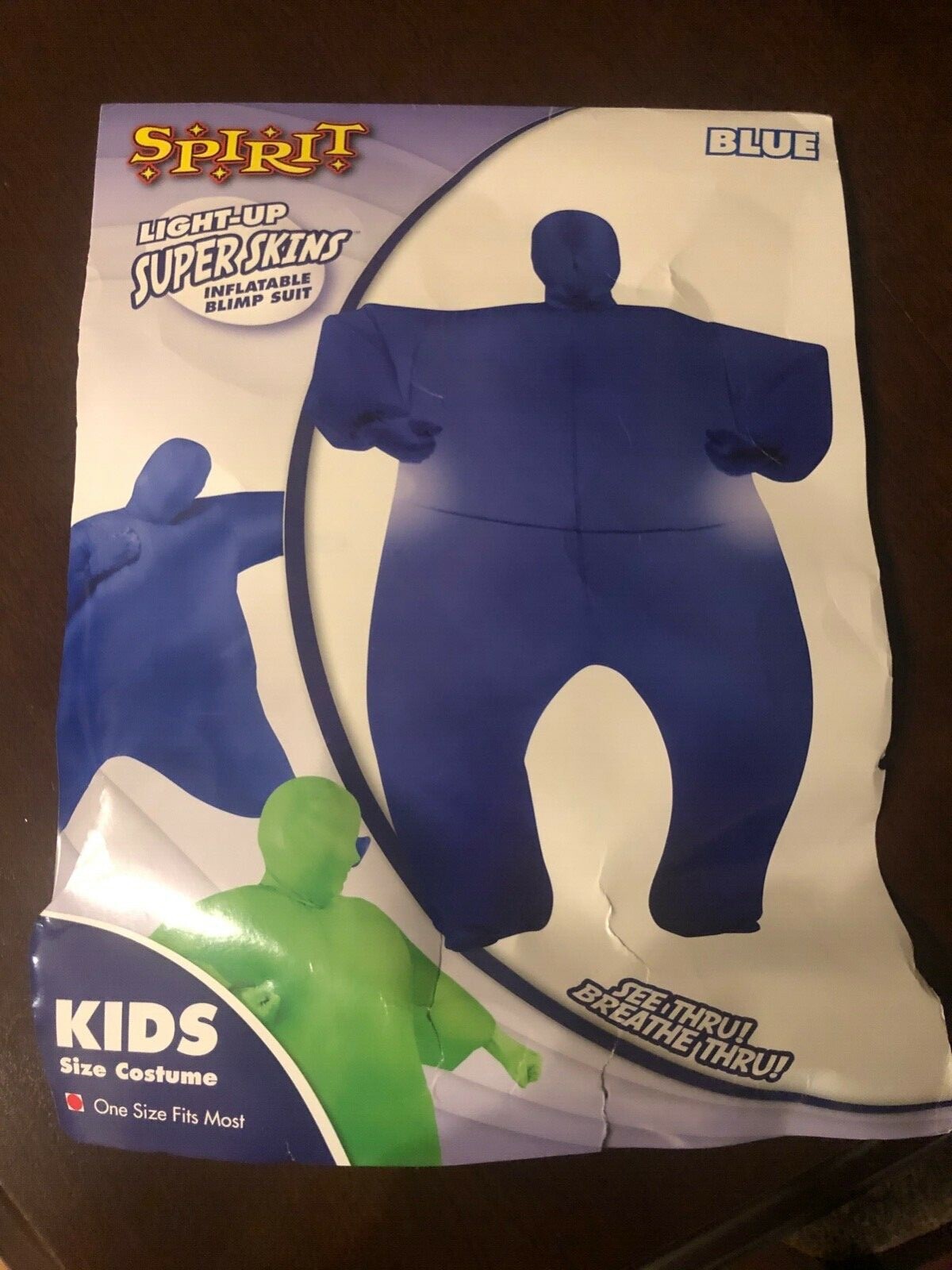 youth halloween costume spirit light up super skins inflatable blimp ...