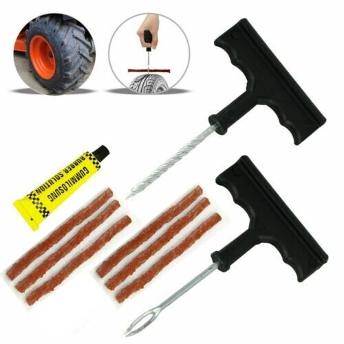 Car Tyre Puncture Emergency Repair Kit Flat Tire Tools Plug 6pc Strings ...